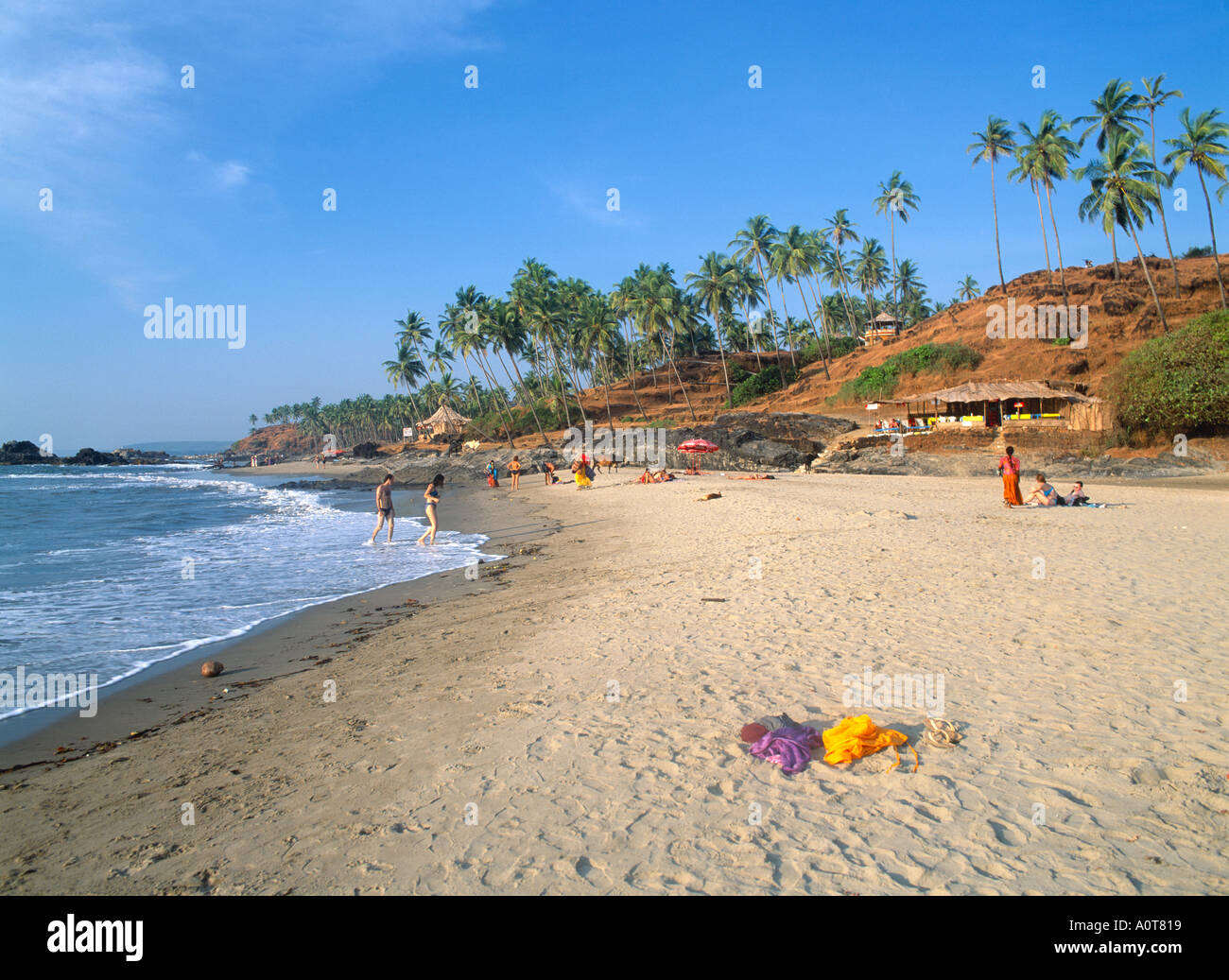 INDIA Goa Ozran Beach Stock Photo - Alamy