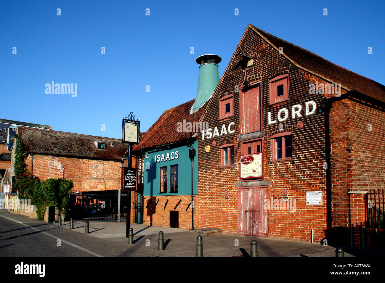 The Isaac Lord Public House in Neptune Quay Ipswich Suffolk UK Stock ...