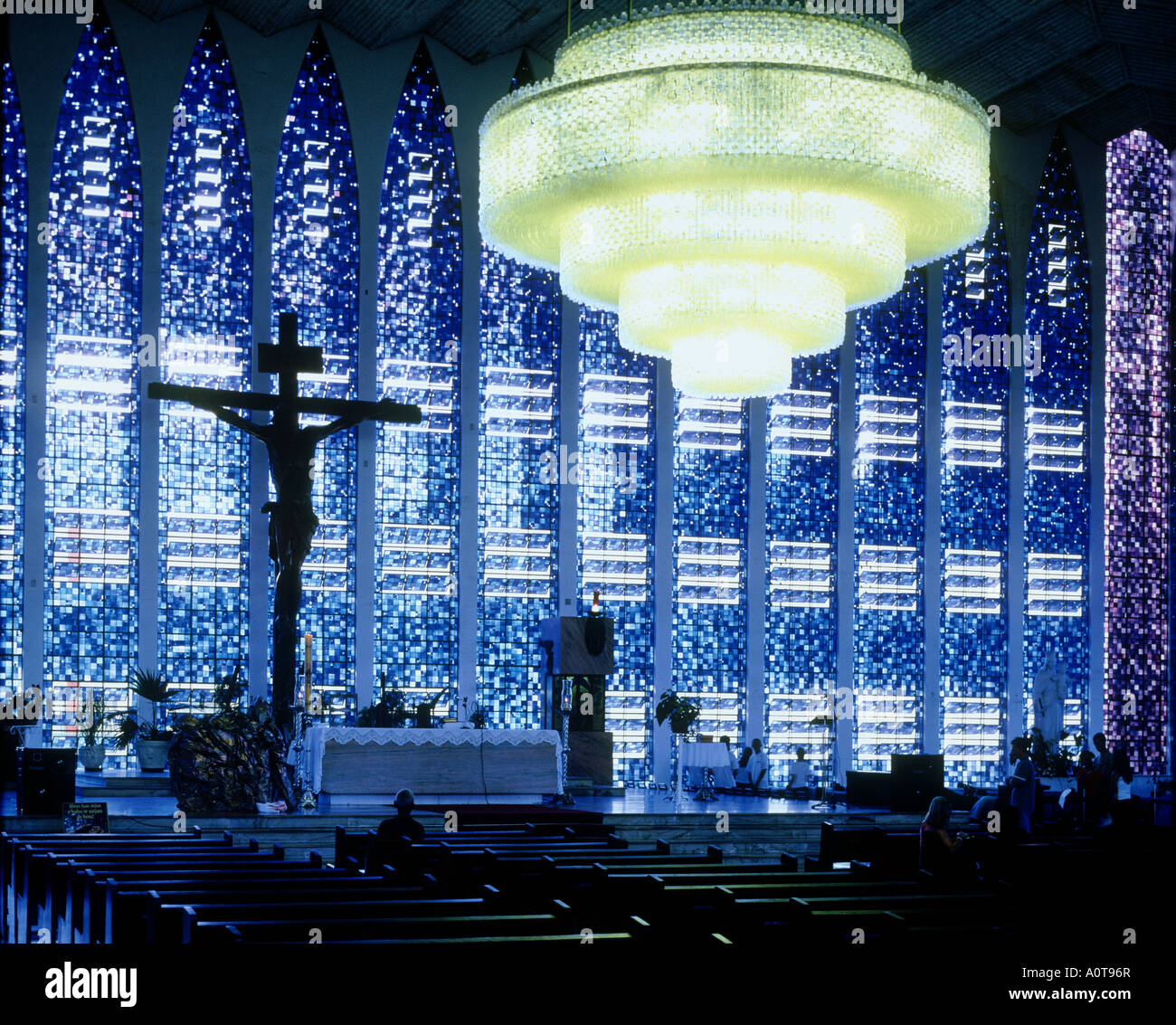 Inside Don Bosco Sanctuary World Heritage Stock Photo - Alamy