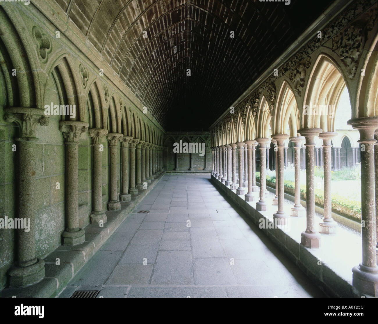 Corridor Mont Saint Michel World Heritage Stock Photo - Alamy