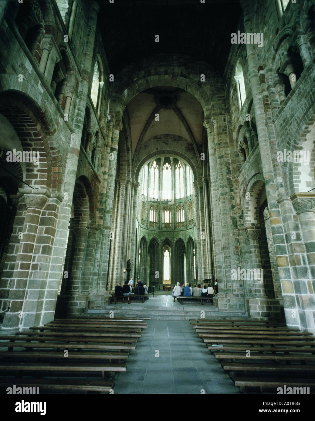 Abbey Mont Saint Michel World Heritage Stock Photo - Alamy