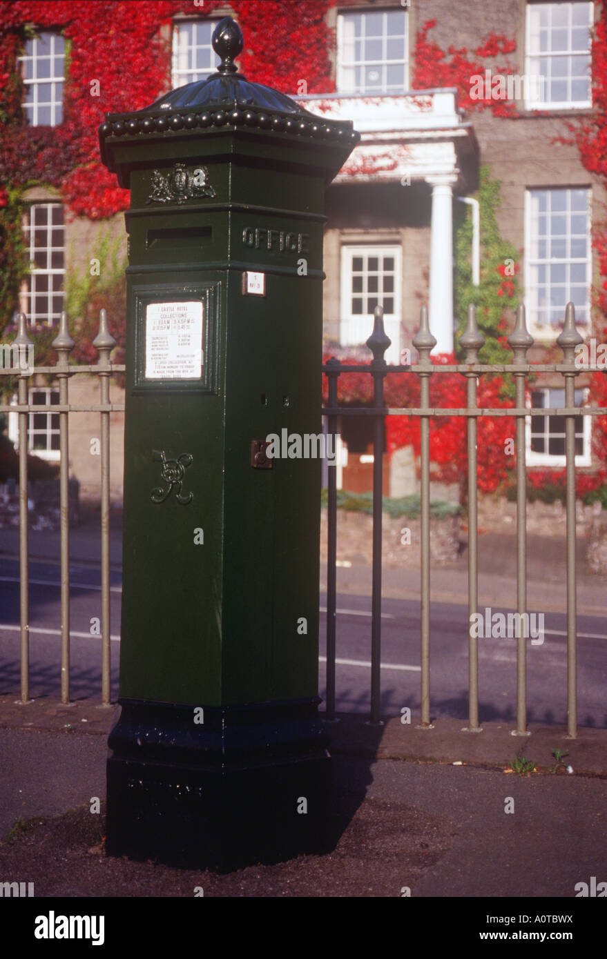 Victorian Post Box Brecon Mid Wales Stock Photo - Alamy