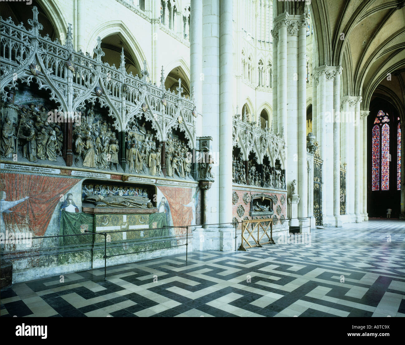 Choir screen carvings Cathedral Notre Dame d Amiens World Heritage ...