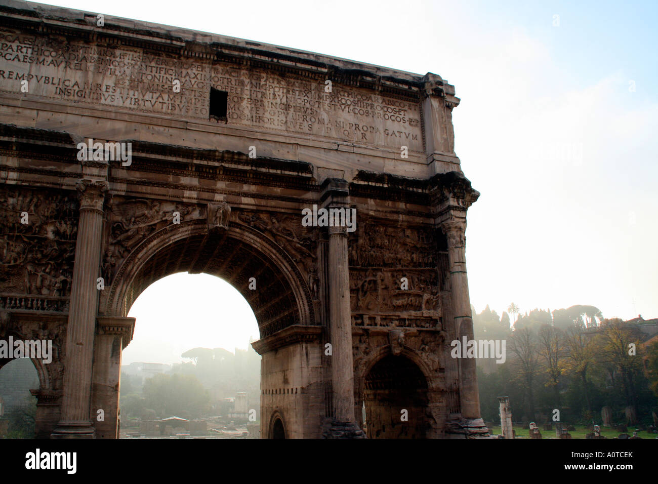 The Arch of Septimius Severus stands in the Western part of the Roman ...