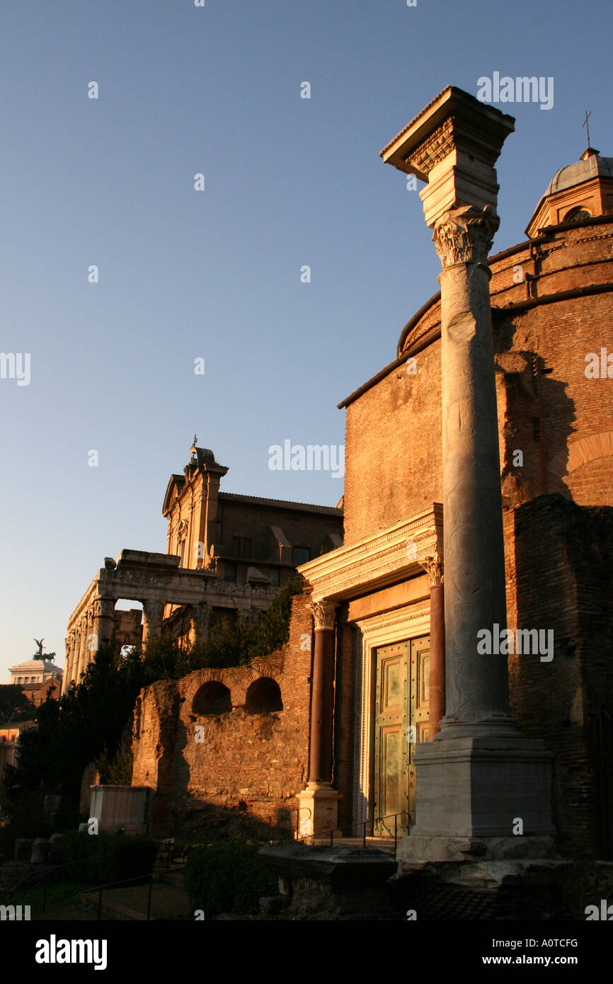 Temple Of Romulus In The Roman Forum High Resolution Stock Photography ...