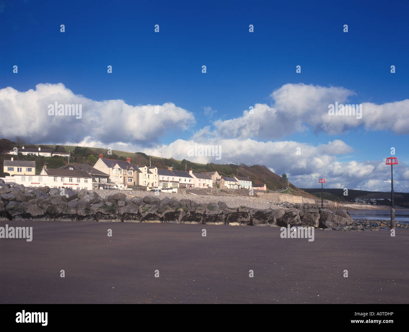 Amroth Village and Beach Pembrokeshire West Wales Stock Photo - Alamy
