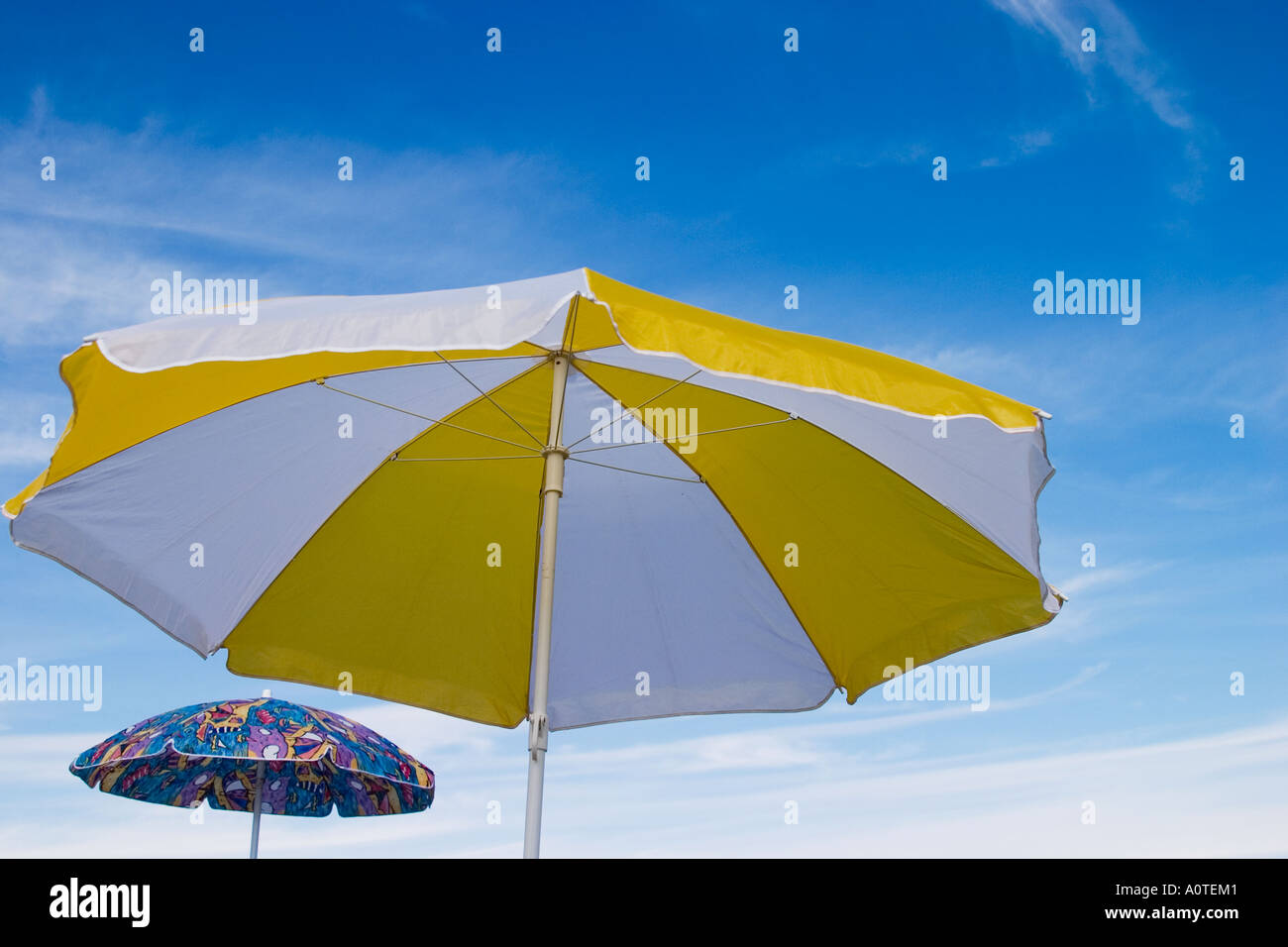 summer sun parasols Stock Photo - Alamy