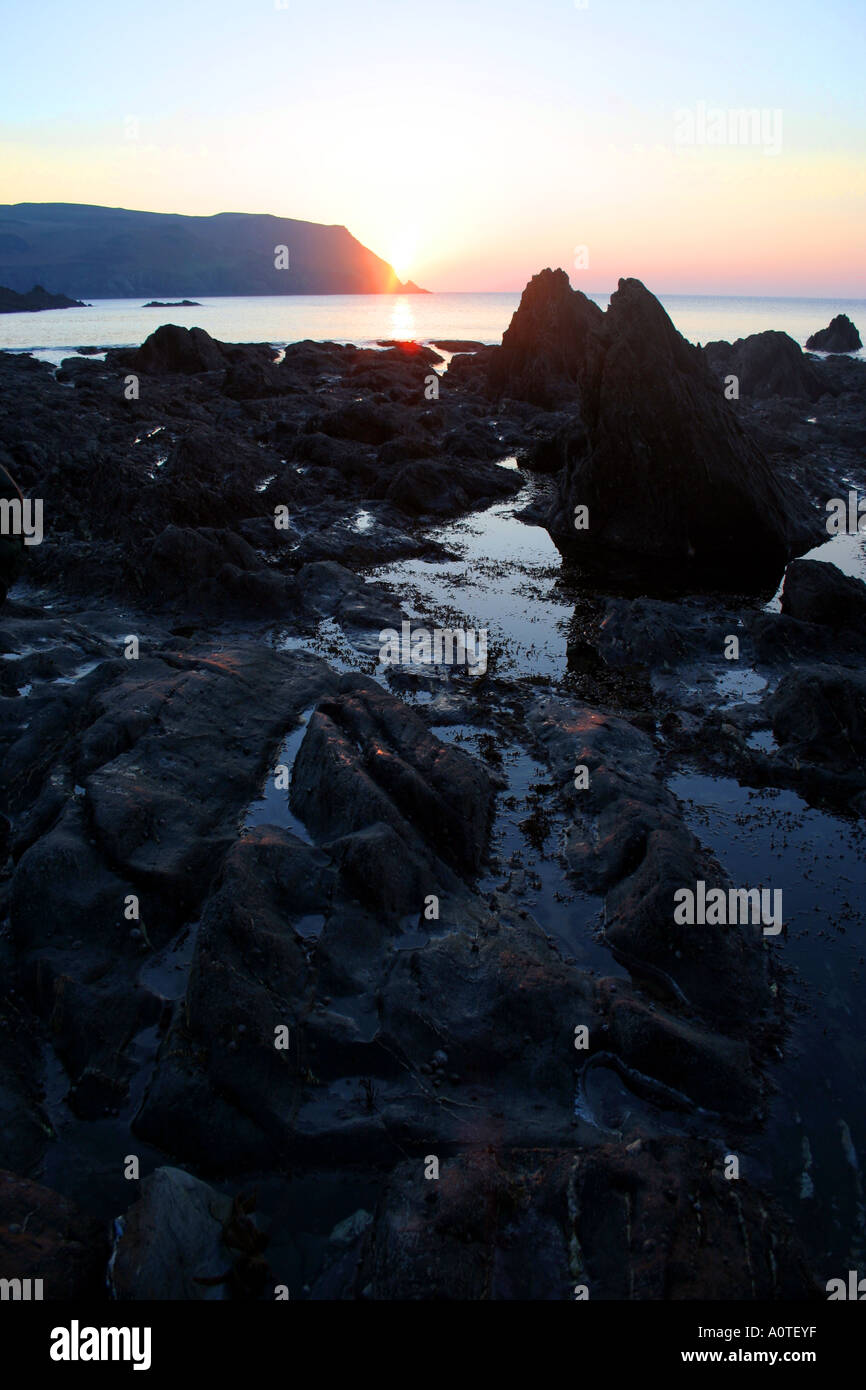 Hope cove at sunset hi-res stock photography and images - Alamy