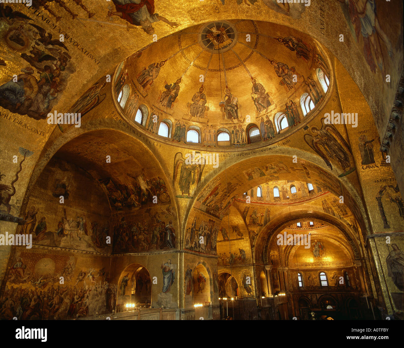 Inside Basilica San Marco World Heritage Stock Photo - Alamy