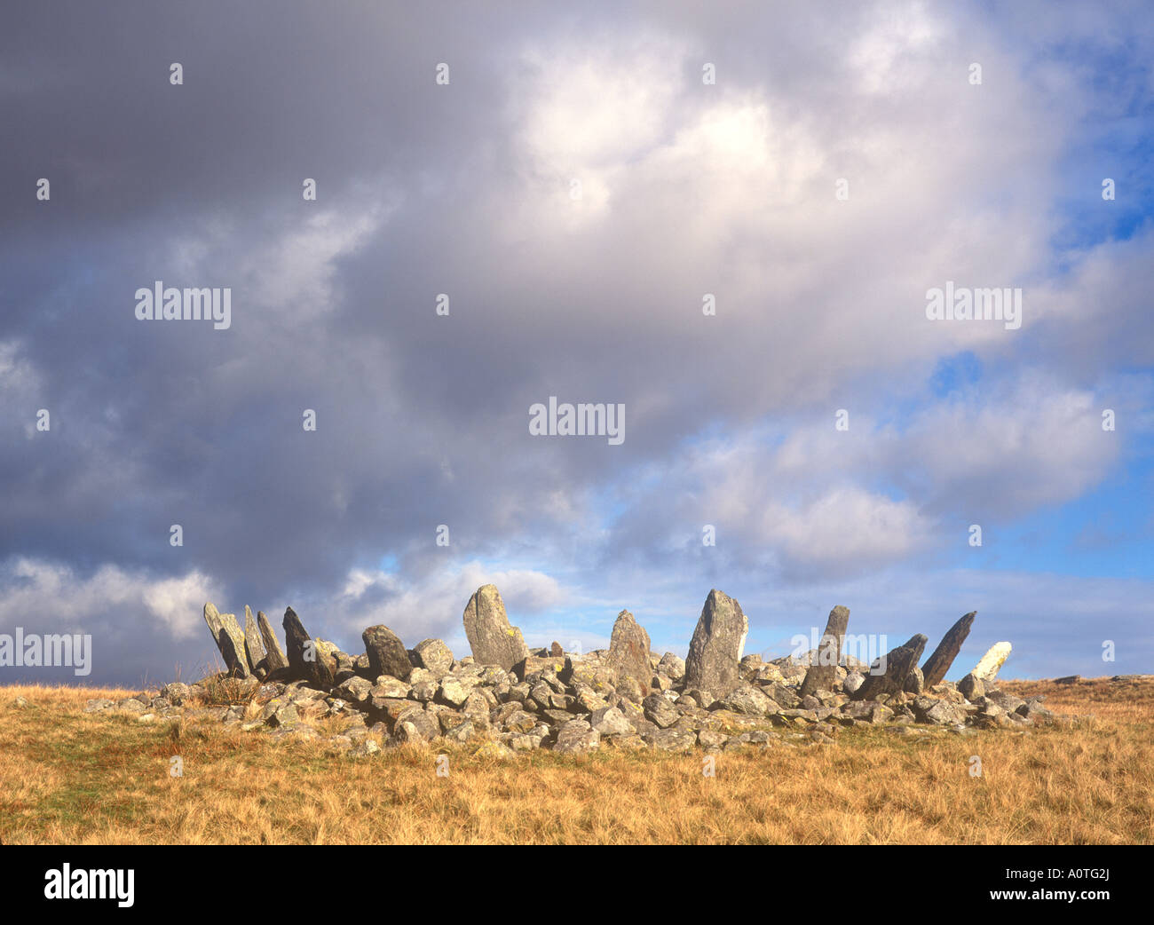 Bronze Age Monument Bryn Cader Faner Rhinogs Snowdonia North West Wales ...