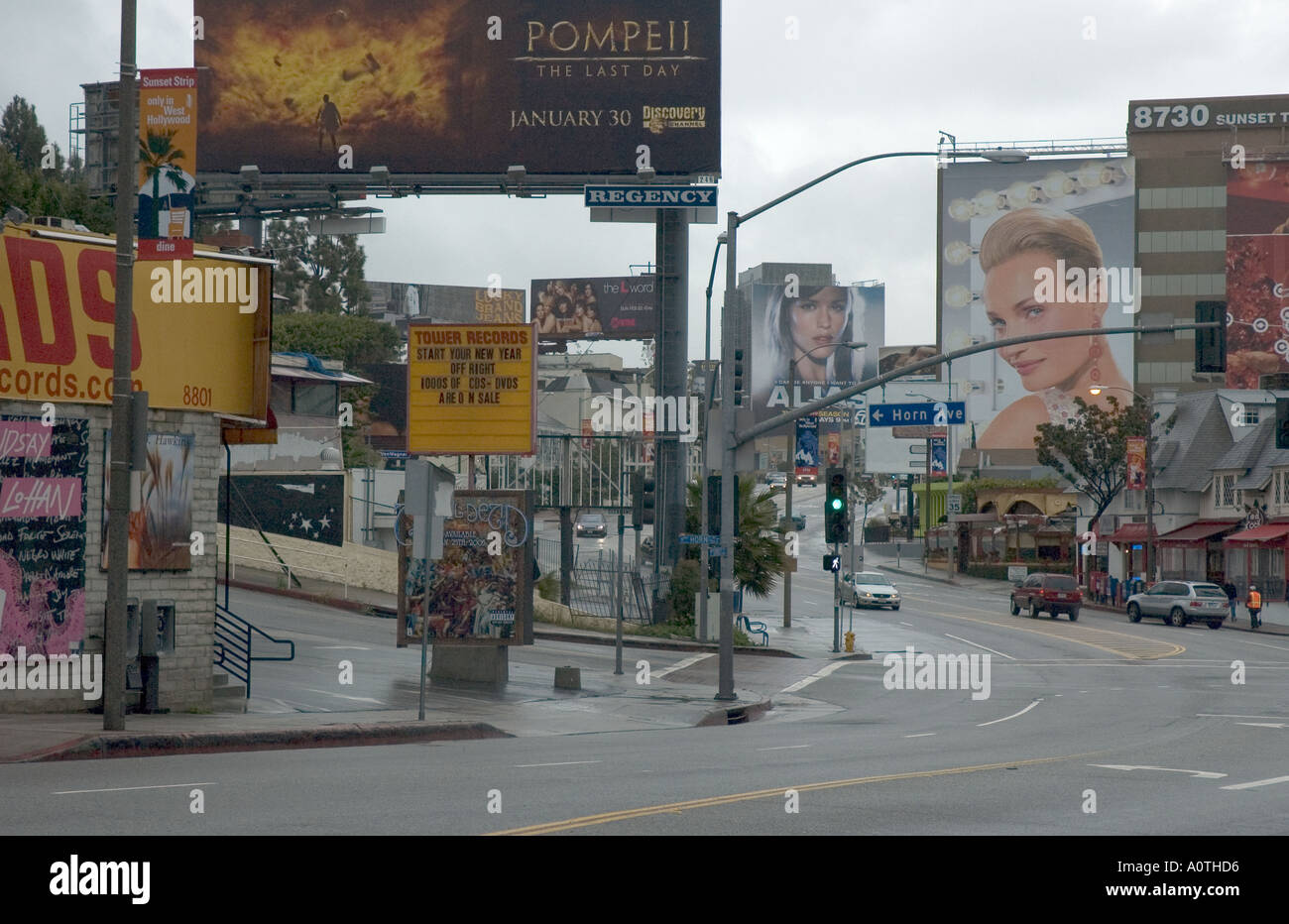 Sunset Boulevard in West Hollywood Stock Photo - Alamy