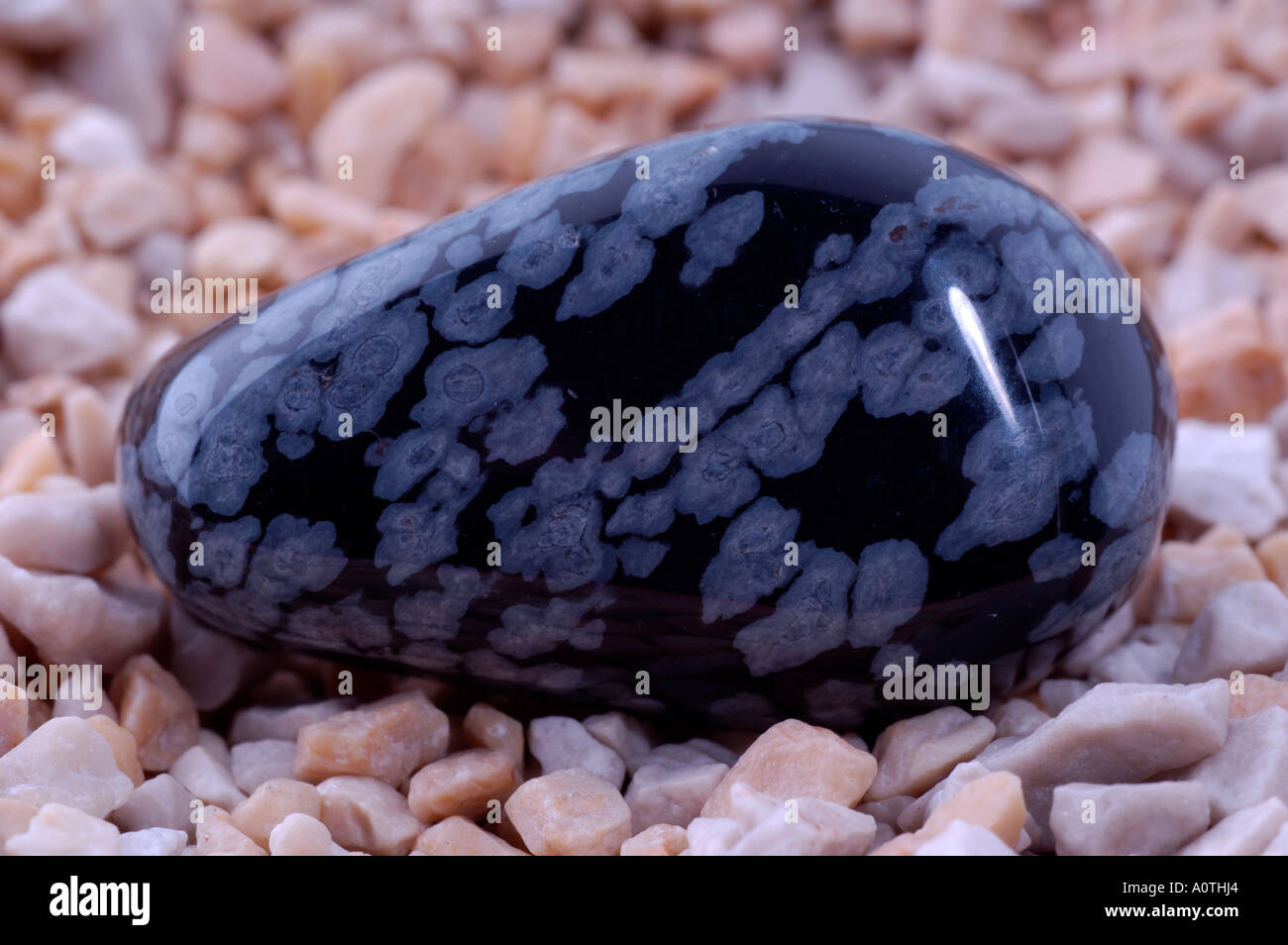 Snow Flake Obsidian Stock Photo - Alamy
