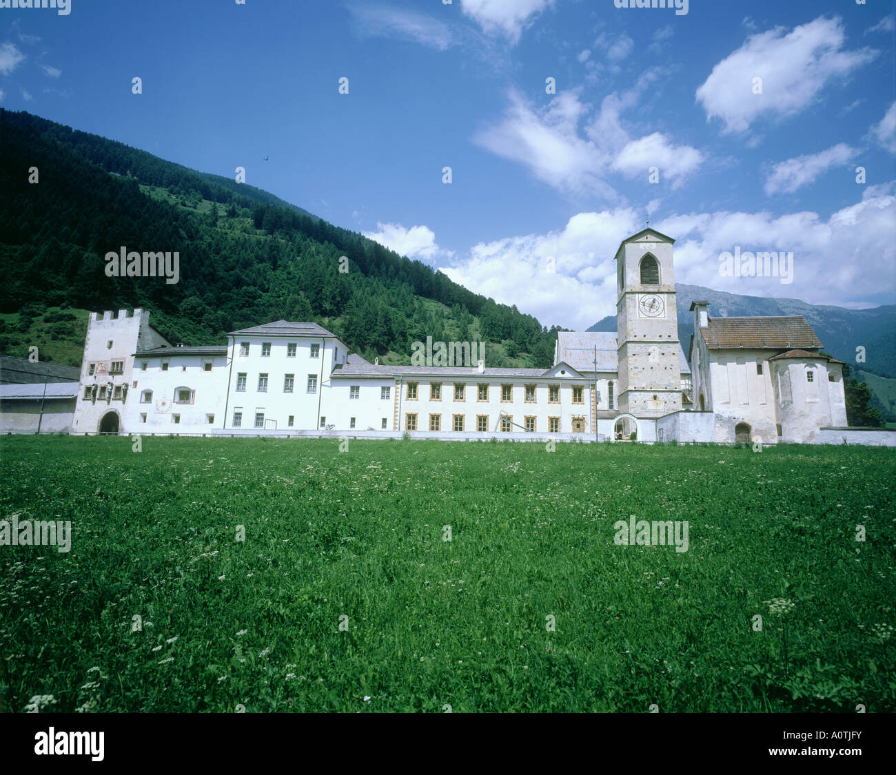 Benedictine Convent of St John at Muestair Stock Photo - Alamy