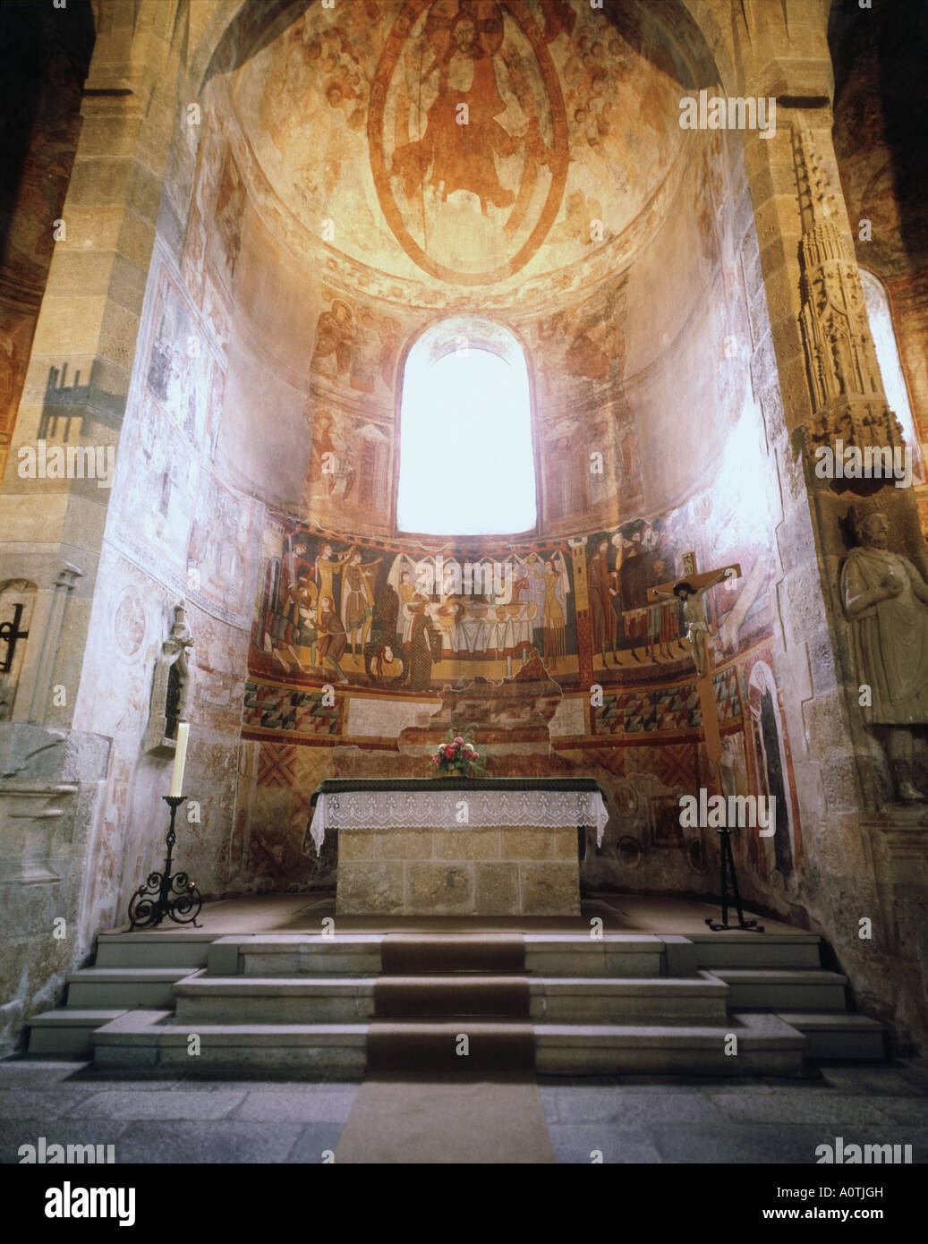 Benedictine Convent of St John at Muestair Stock Photo - Alamy