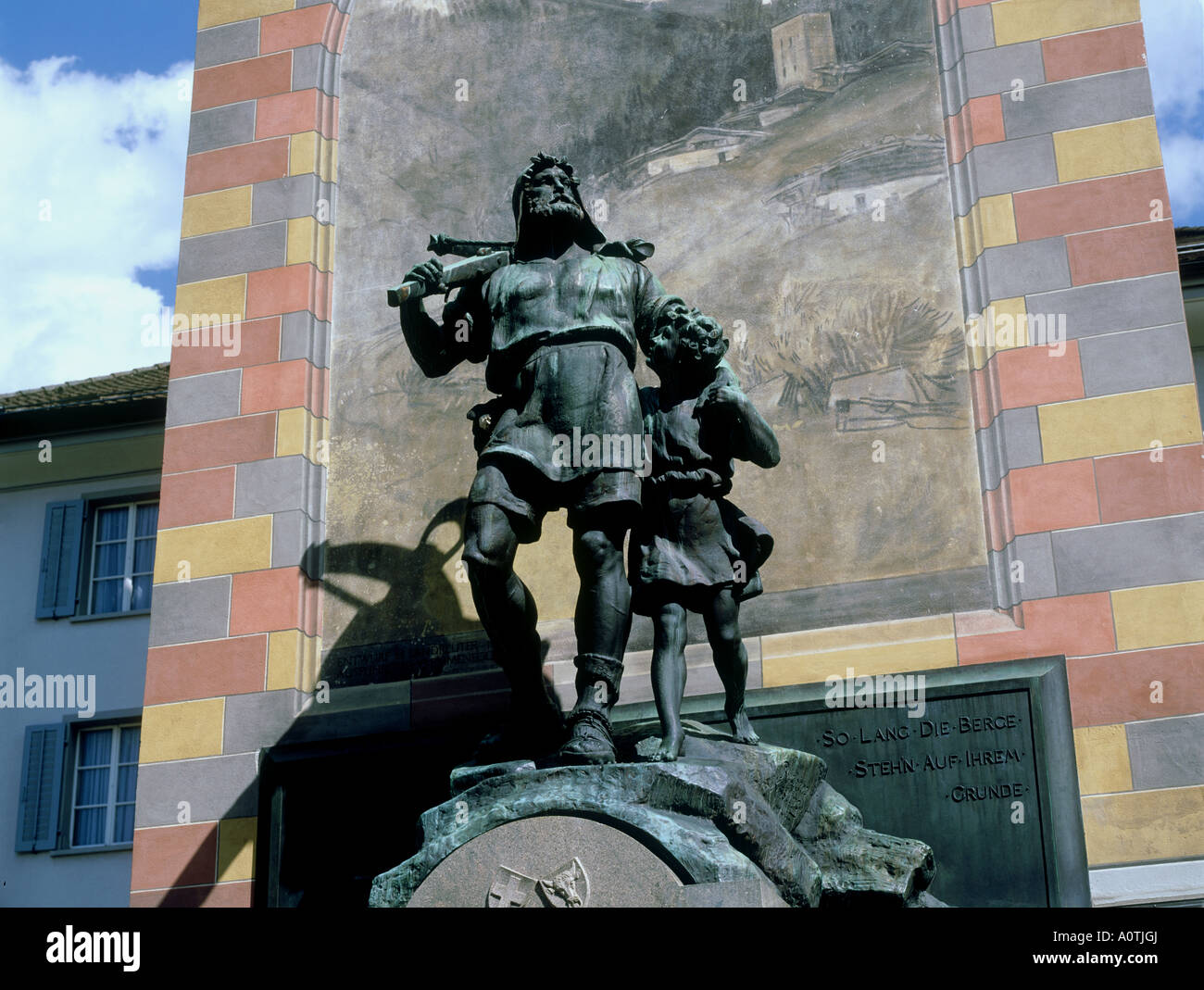 Statue of Wilhelm Tell Stock Photo - Alamy