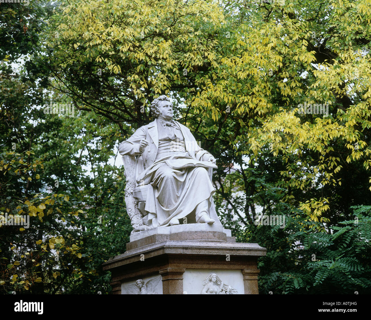 Statue of Schubert Stock Photo - Alamy