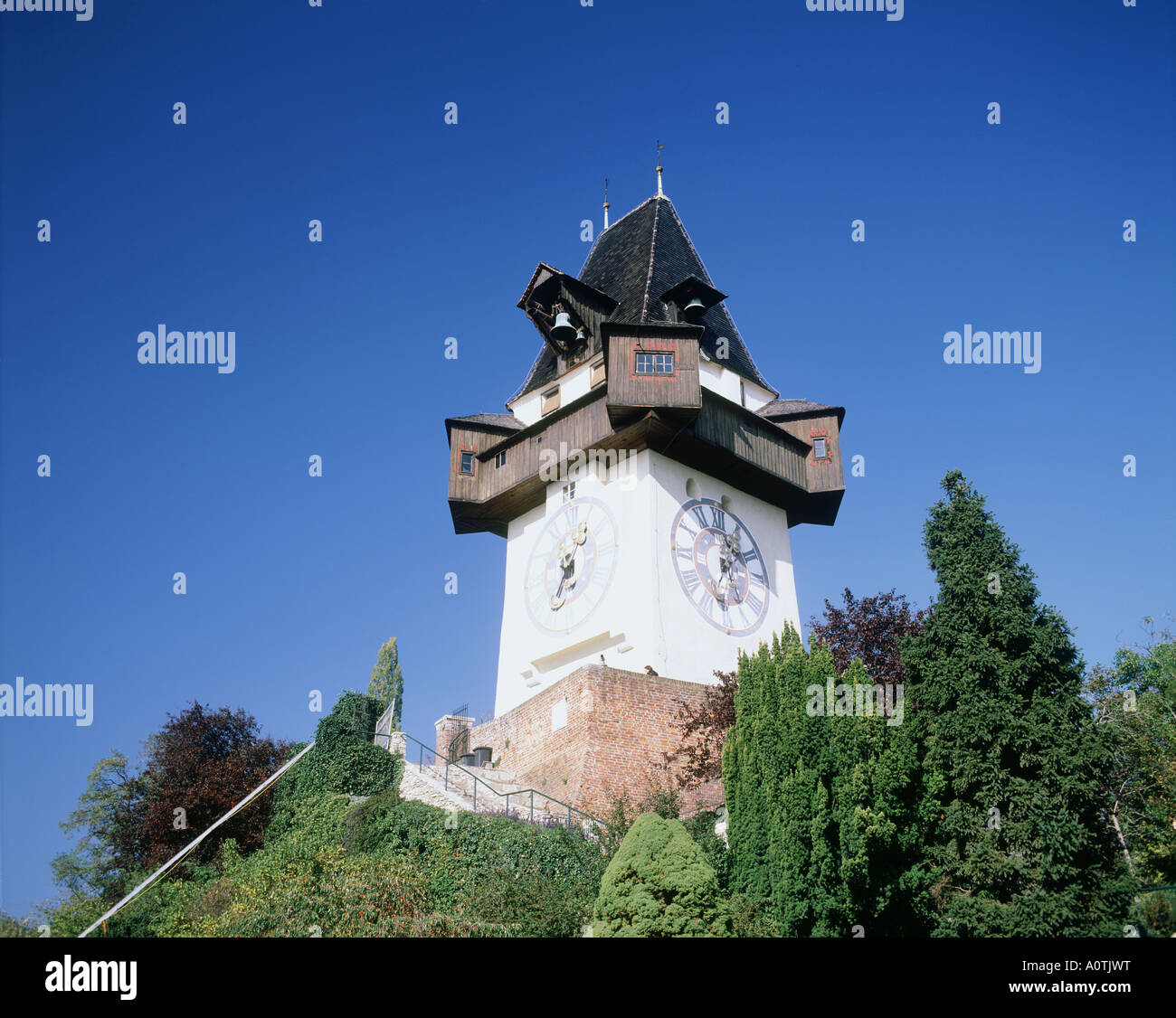 Schlossberg Clock Tower World Heritage Stock Photo - Alamy