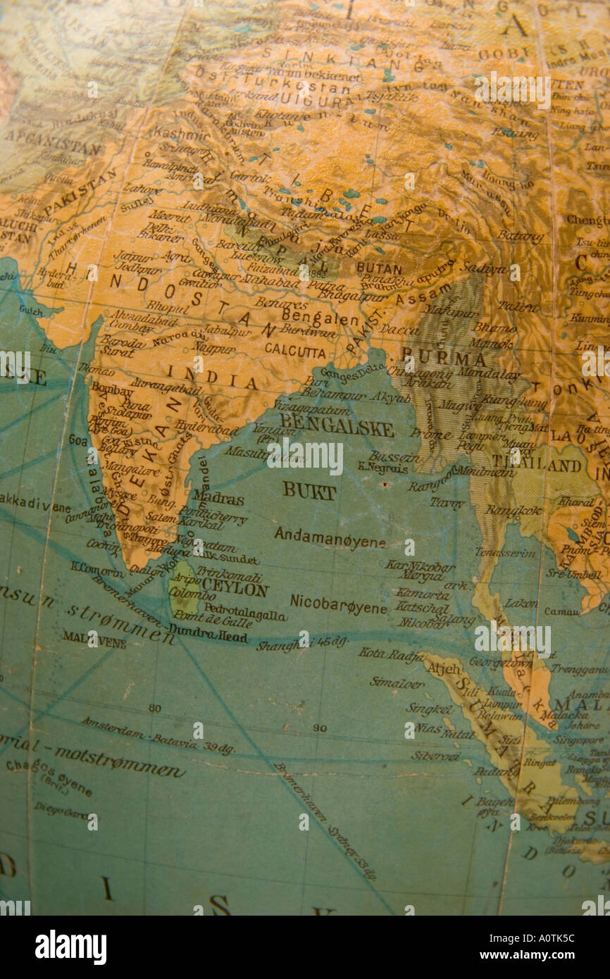 Map of india hi-res stock photography and images - Alamy