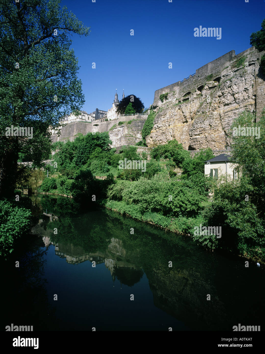 Alzette River Casemates of Bock World Heritage Stock Photo - Alamy