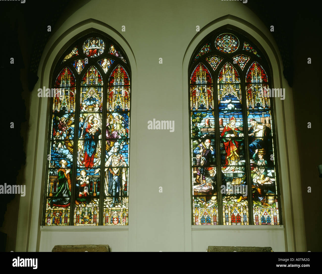 Stained glass at Riga Cathedral World Heritage Stock Photo - Alamy