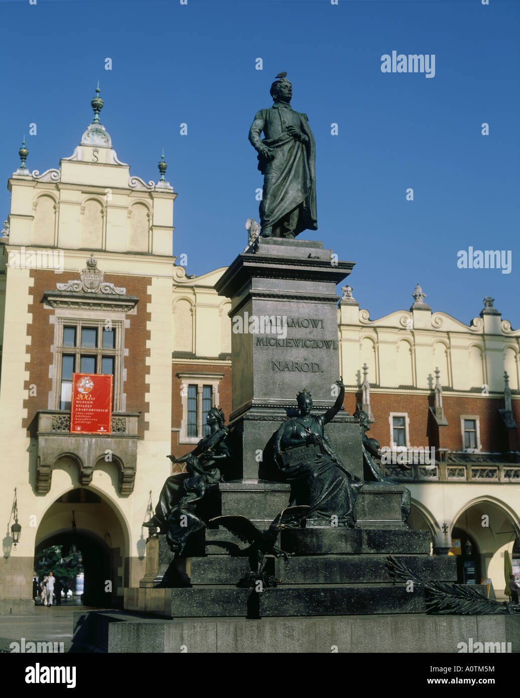 Statue of Adam Mickiewicz The Cloth Hall World Heritage Stock Photo - Alamy