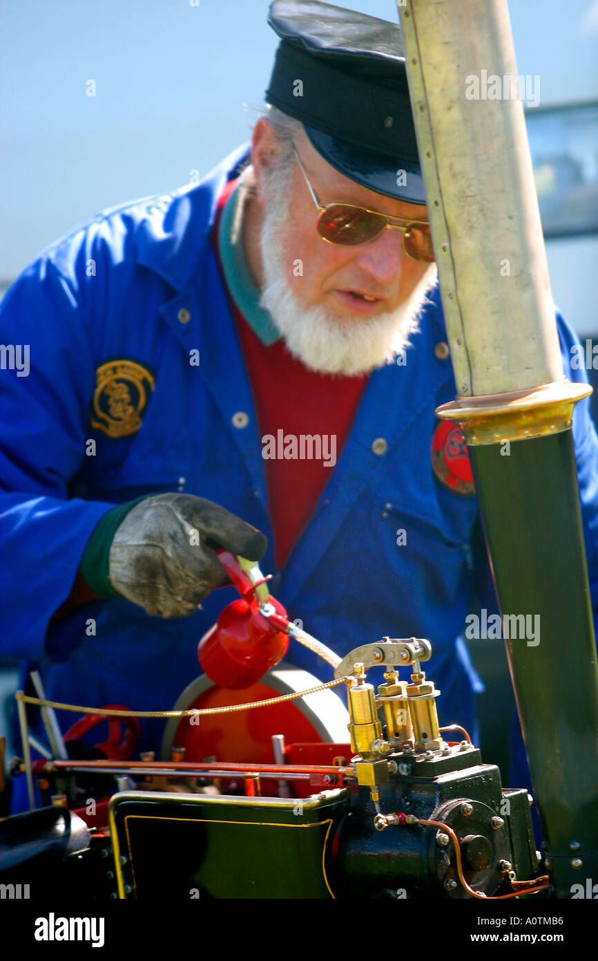 steam engine driver Stock Photo - Alamy