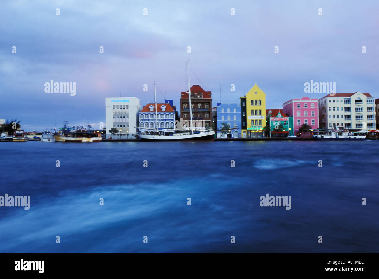 Curacao, Willemstad, Waterfont, Punda Stock Photo - Alamy