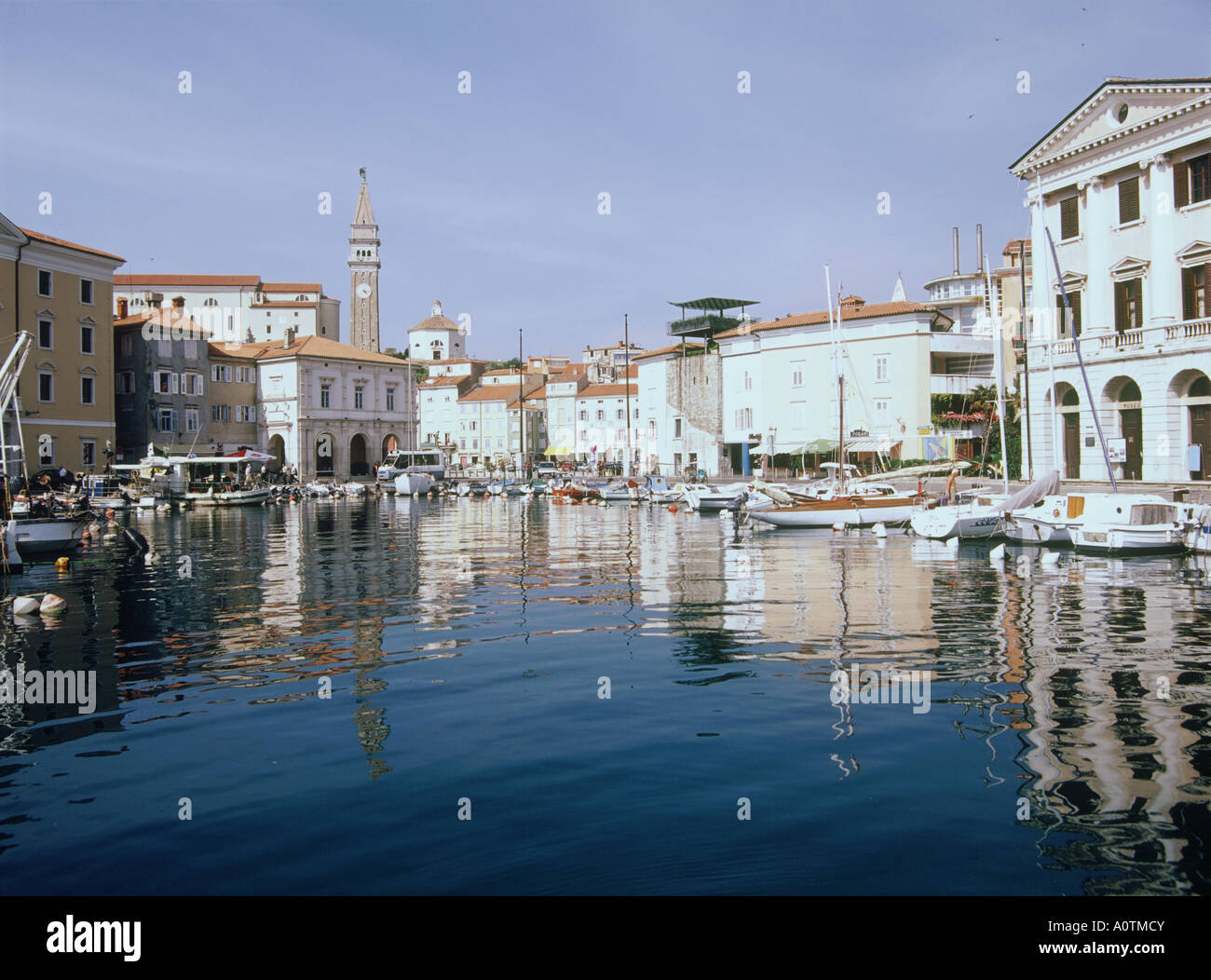 Church of St George from marina Stock Photo - Alamy