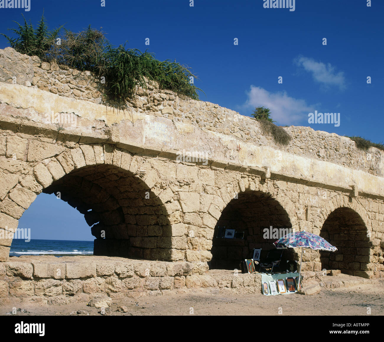 Caesarea aquaduct israel hi-res stock photography and images - Alamy