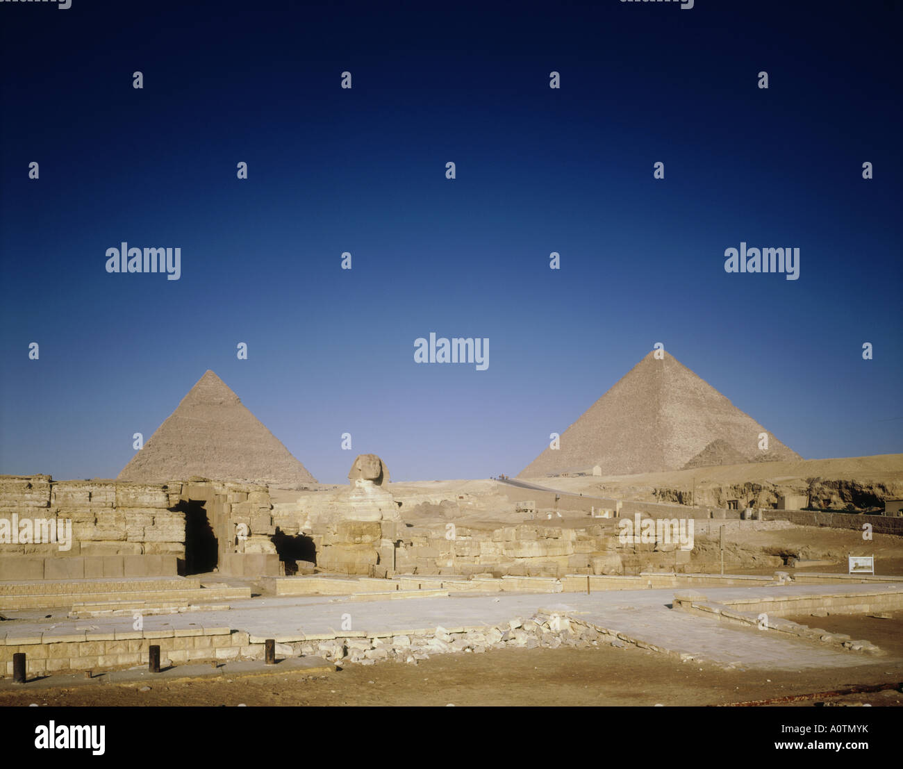 Sphinx Pyramid World Heritage Stock Photo - Alamy