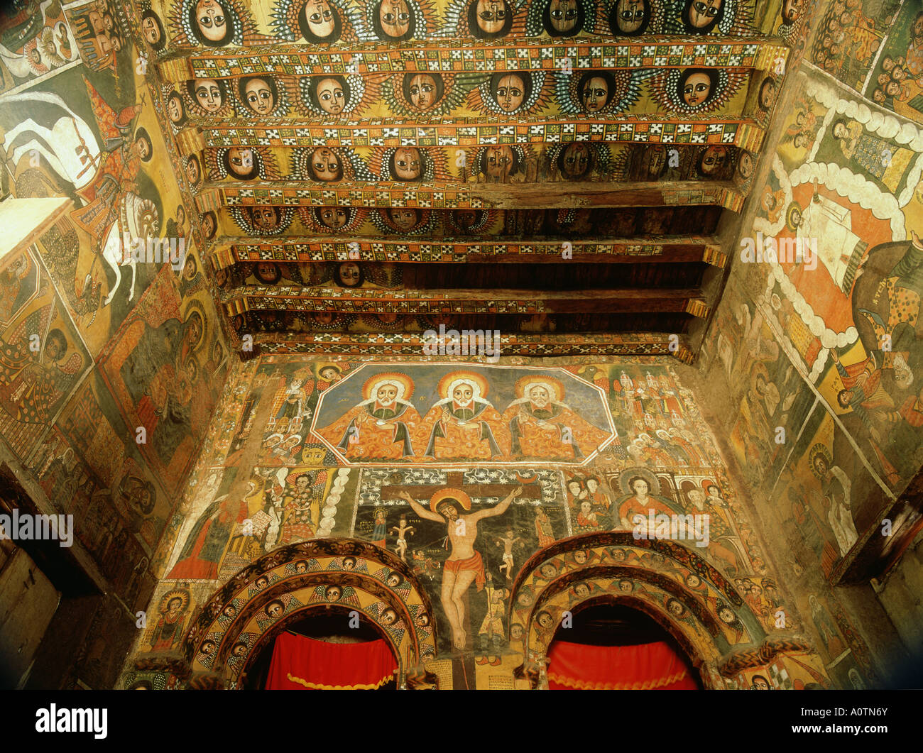 Debre Berhan Selassie Church World Heritage Stock Photo - Alamy