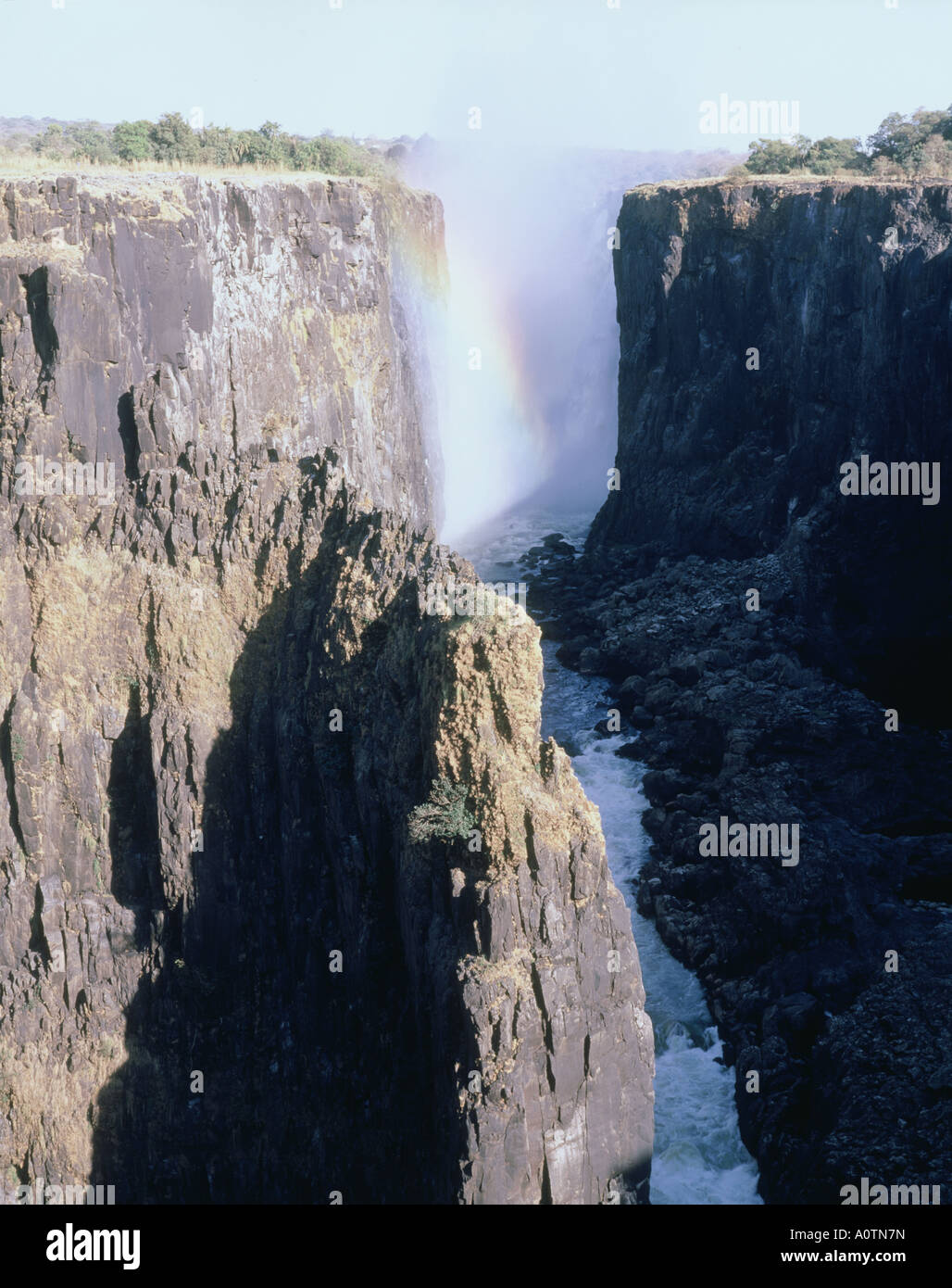 Victoria Falls Rainbow World Heritage Stock Photo - Alamy