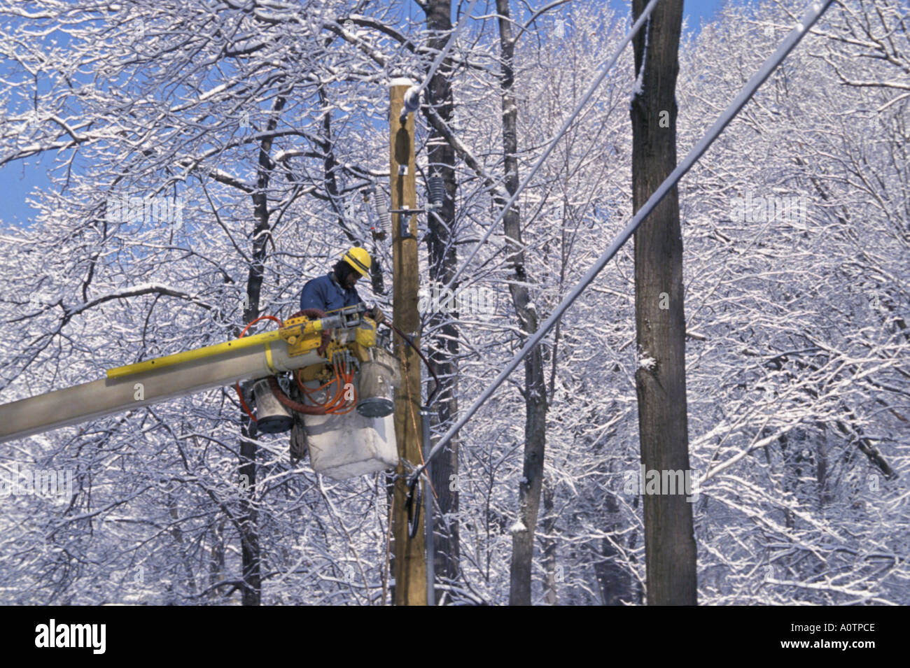 Repairing lines of communication hi-res stock photography and images ...