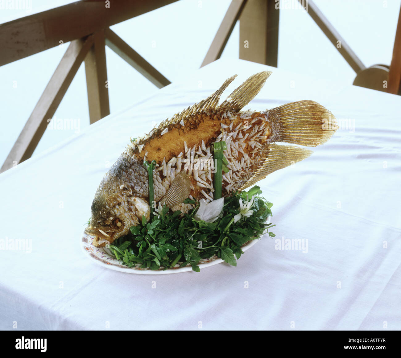 Fried Elephant Ear Fish Stock Photo - Alamy
