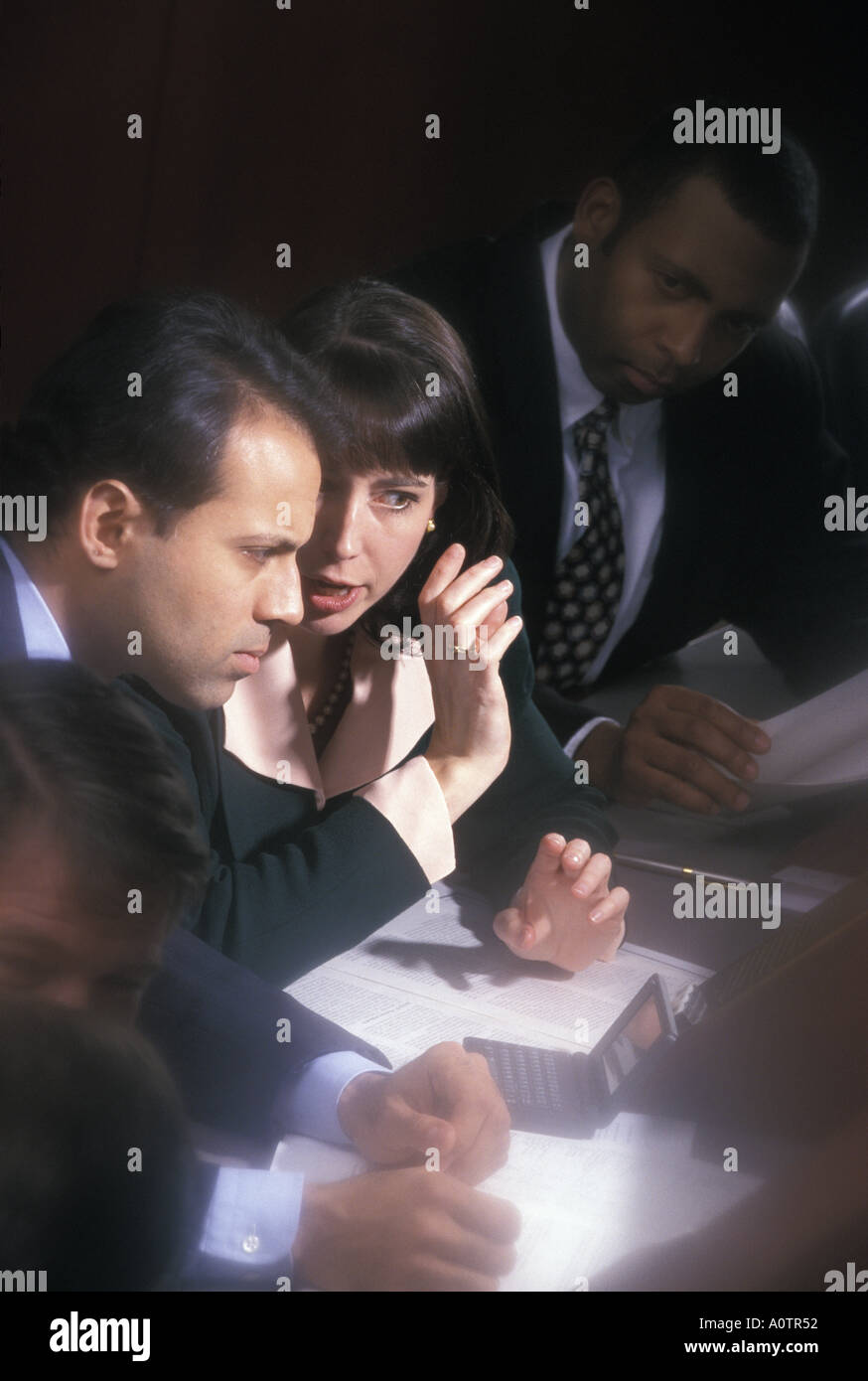 Business men meeting secretly hi-res stock photography and images - Alamy