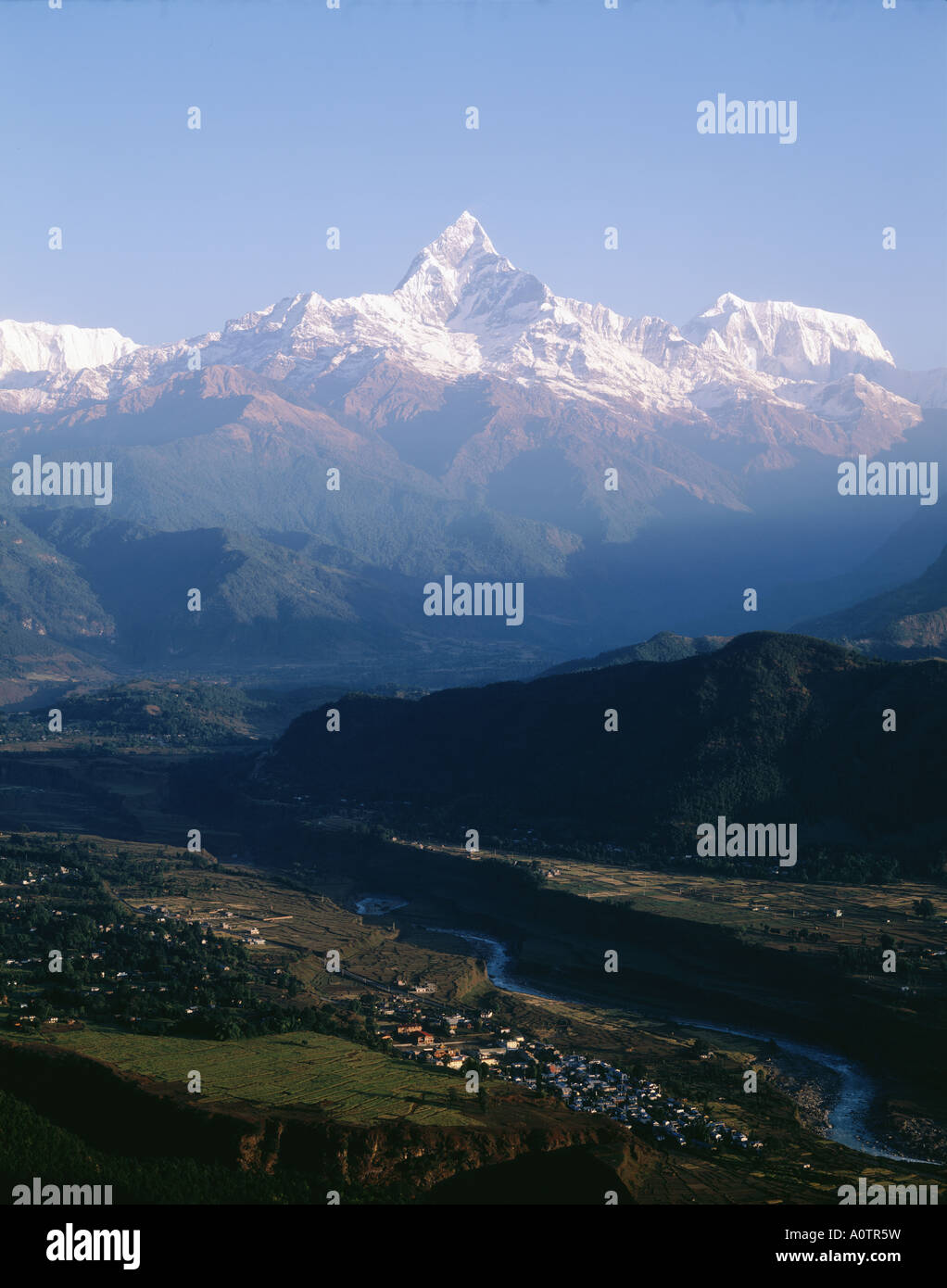 Himalayan Mountains from Sarankot Stock Photo - Alamy