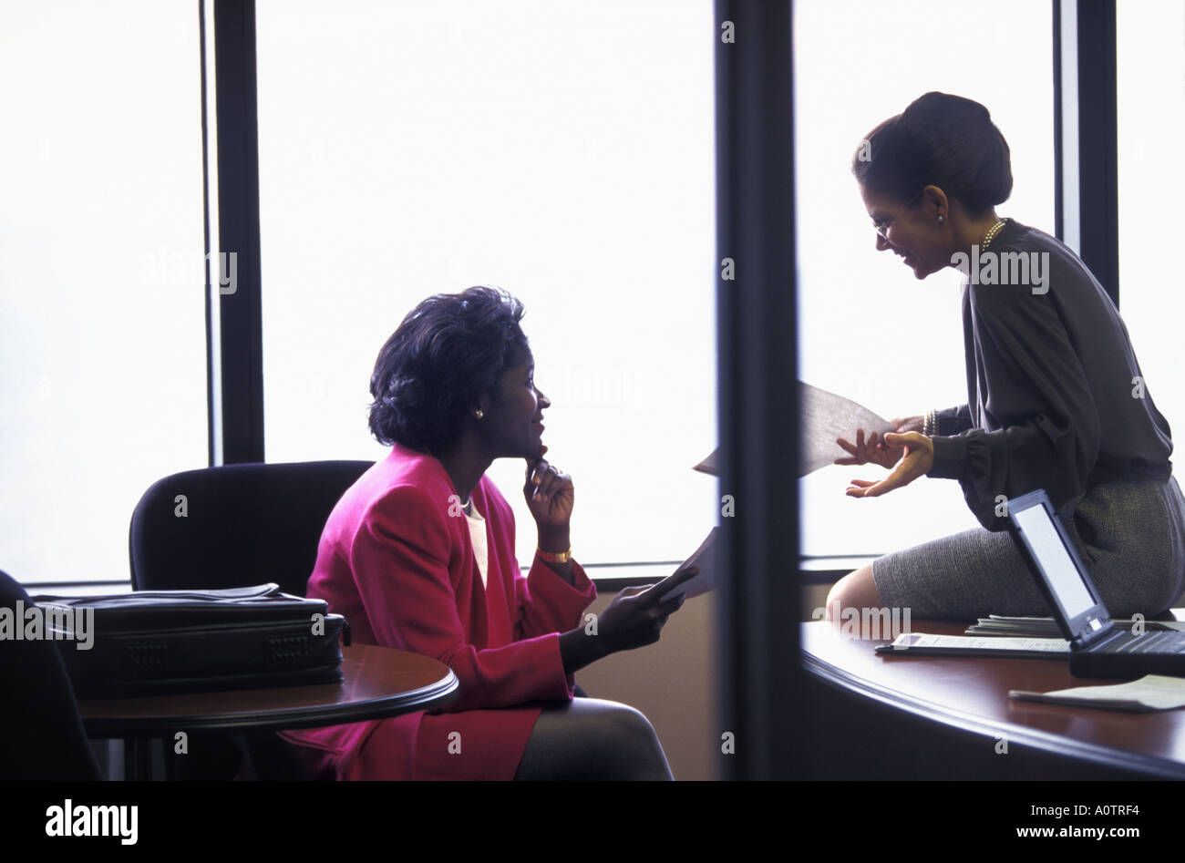 African american manager talking business hi-res stock photography and ...