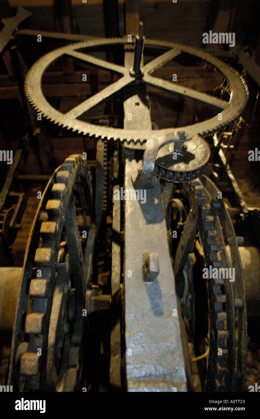 Mechanism of the horloge tower clock Stock Photo - Alamy