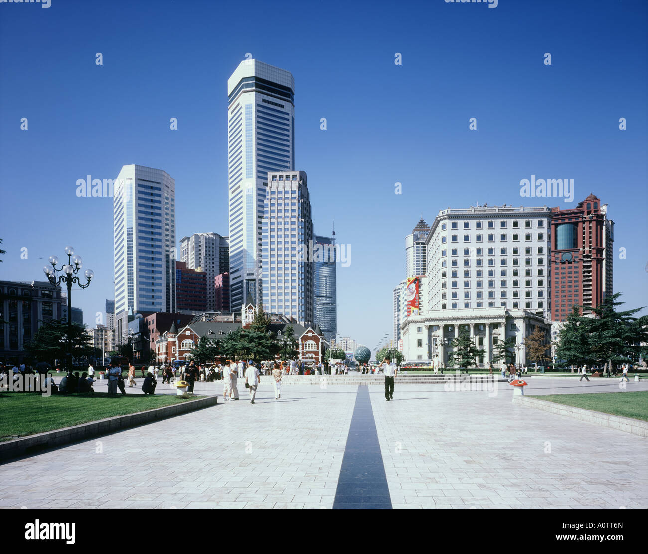 ZhongShan Square DaLian Stock Photo - Alamy
