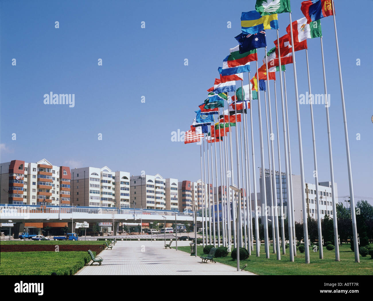 Economic Development Zone DaLian Stock Photo - Alamy