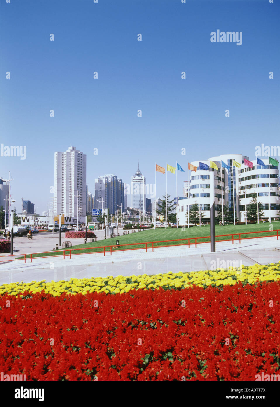 Economic Development Zone DaLian Stock Photo - Alamy
