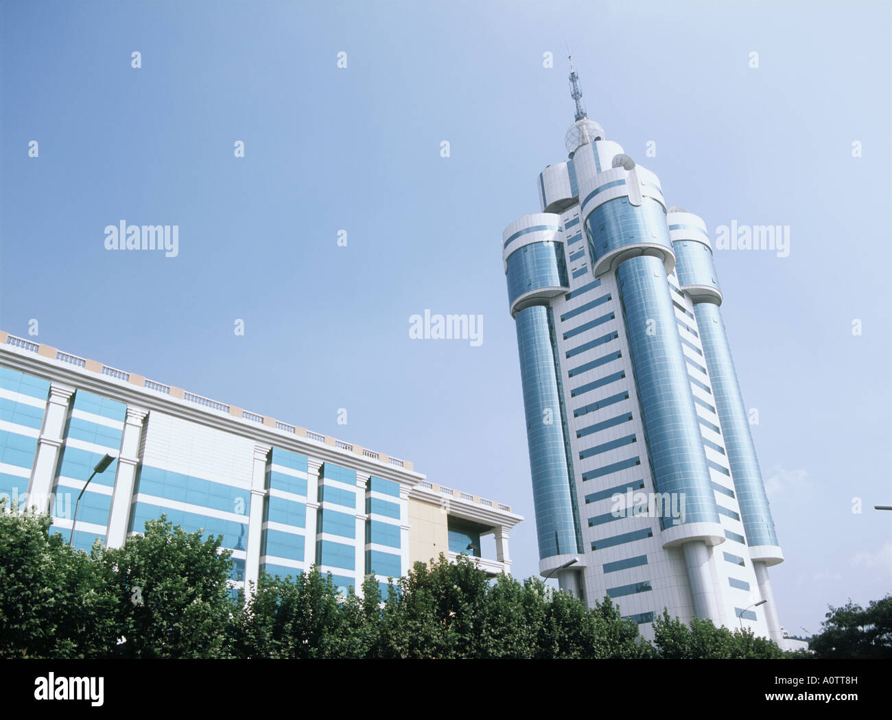 Telecom Building DaLian Stock Photo - Alamy