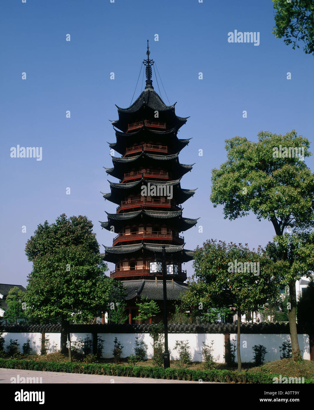 RuiGuang Pagoda PanMen SuZhou World Heritage Stock Photo - Alamy