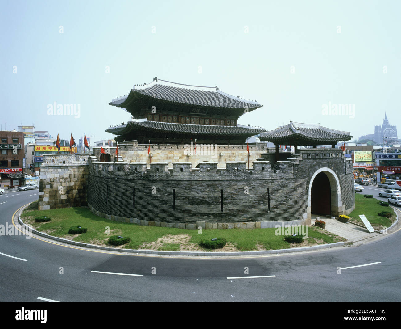 Paldalmun Gate Hwaseong Fortress in Suwon World Heritage Stock Photo ...