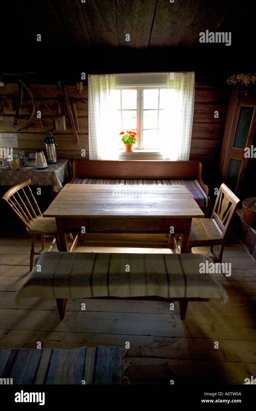 Inside Kvarntorp a Traditional Finnish House near Torsby in Varmland ...