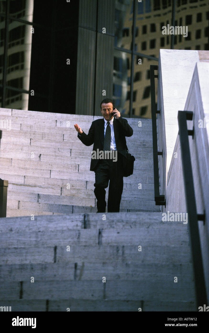 People rushing on mobile hi-res stock photography and images - Alamy