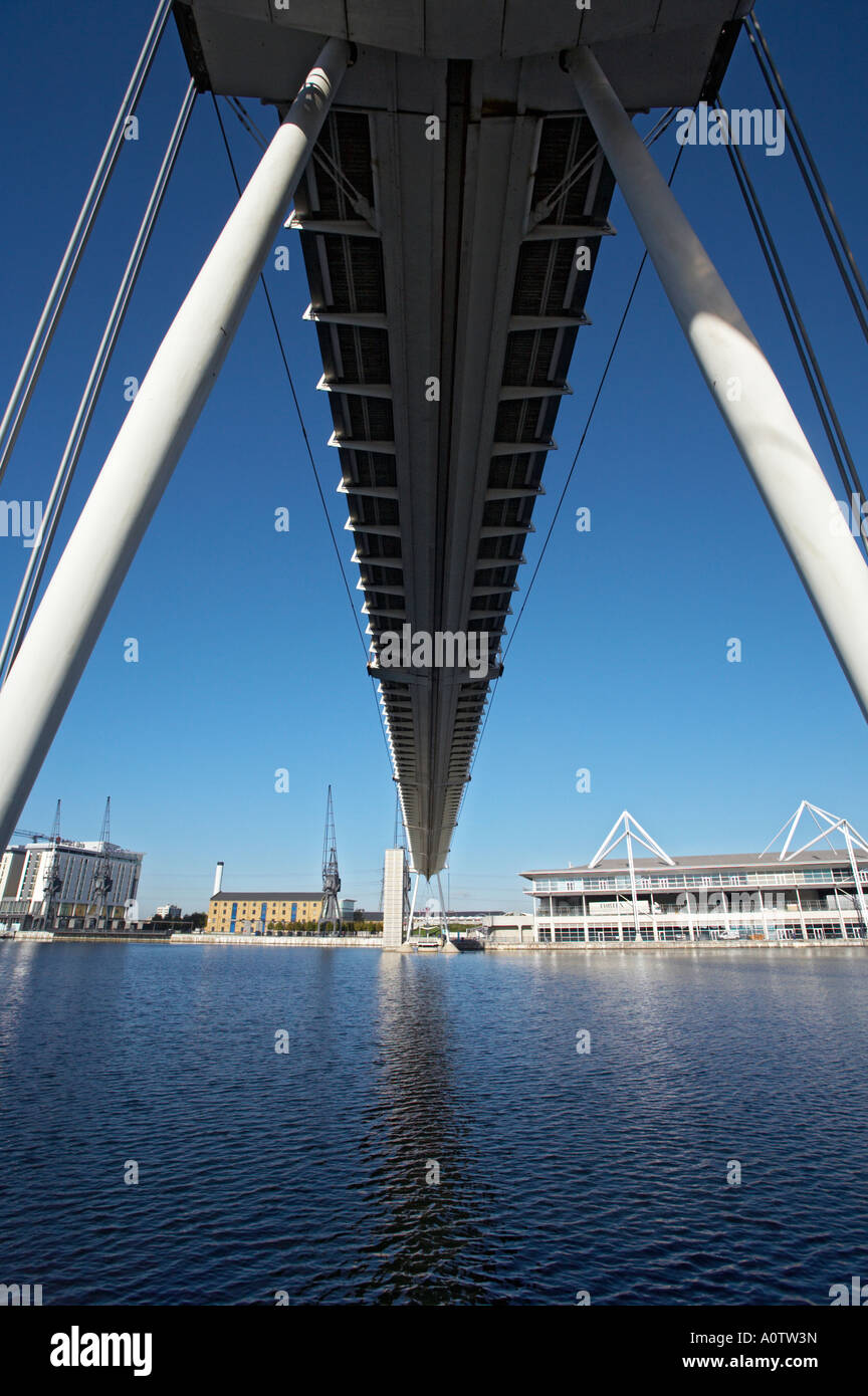 Beneath the Royal Victoria Dock bridge Stock Photo - Alamy