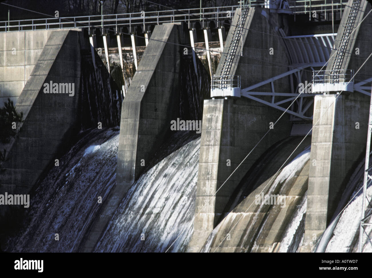Spillway at Stevenson Dam hydroelectric power plant Stock Photo - Alamy
