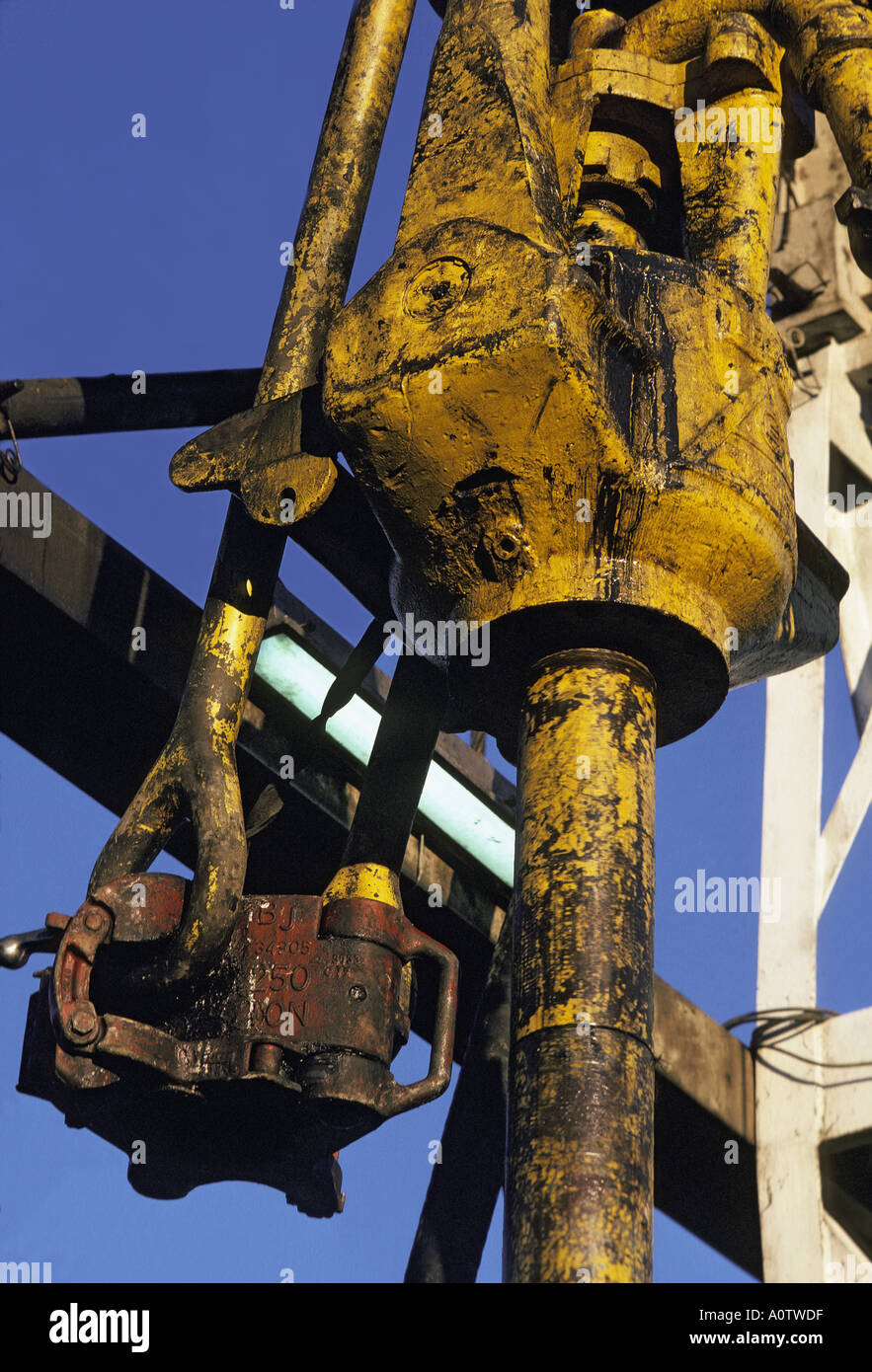 Oil drilling rig detail Stock Photo - Alamy