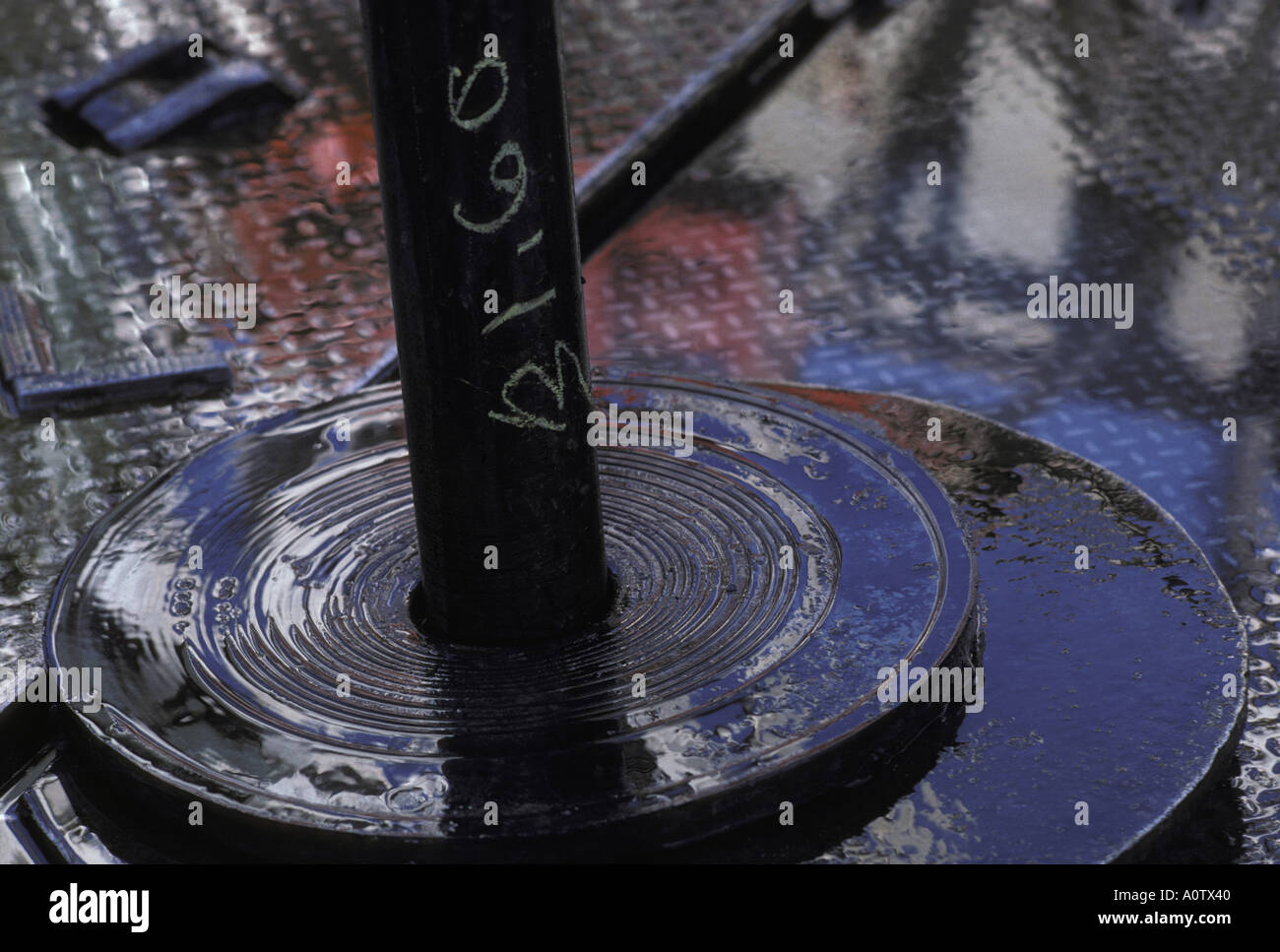 Close up of Texas oil well drill head Stock Photo - Alamy